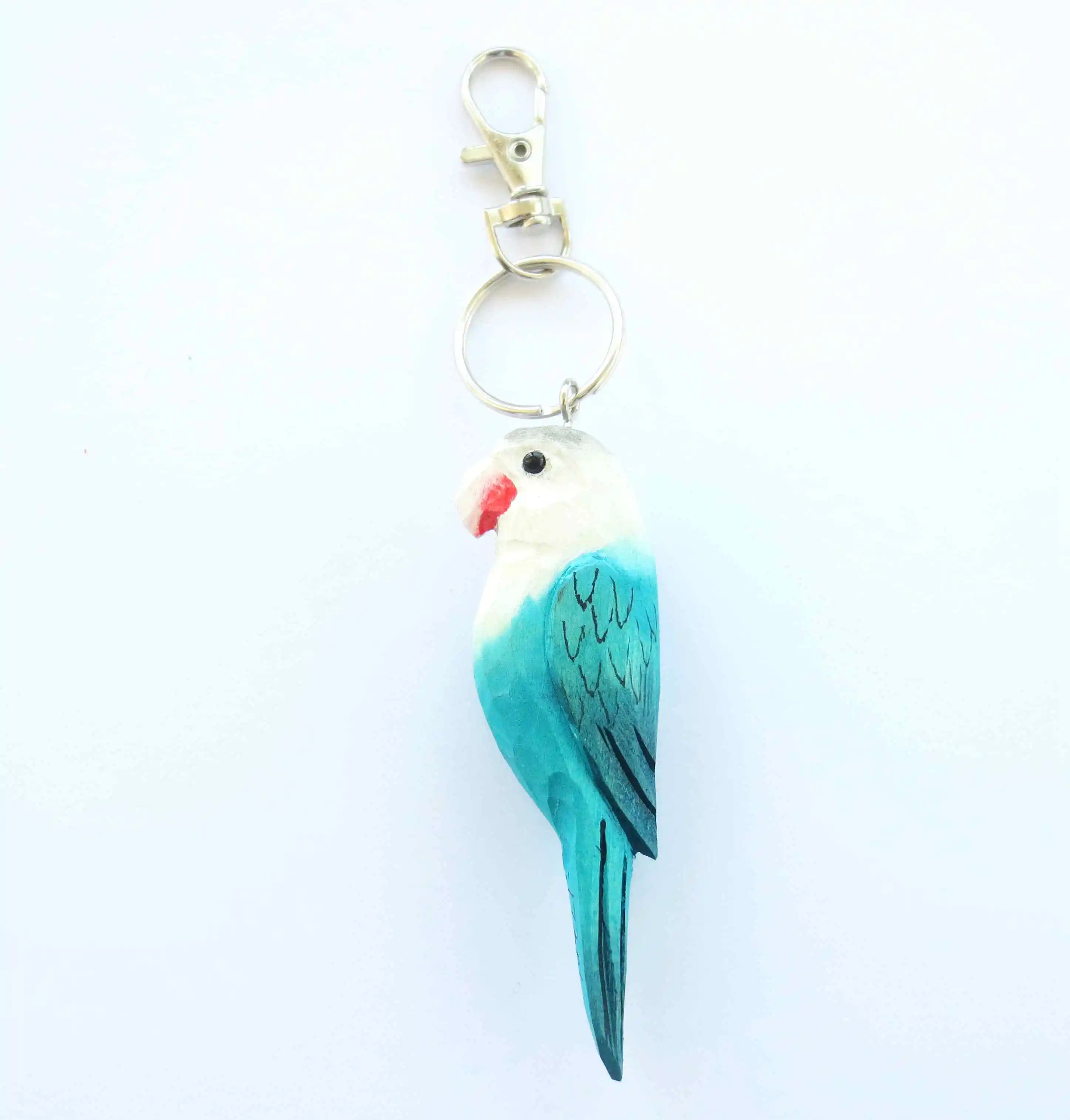 Custom Hand Carved Parrot Wood Keychain - Buy Wood Keychain,Custom ...