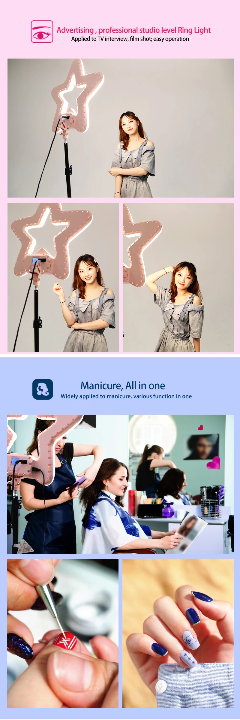 20" Star Ring Light RGB Color 3000-6500k 45W Led Ring Light - GSM-Forum