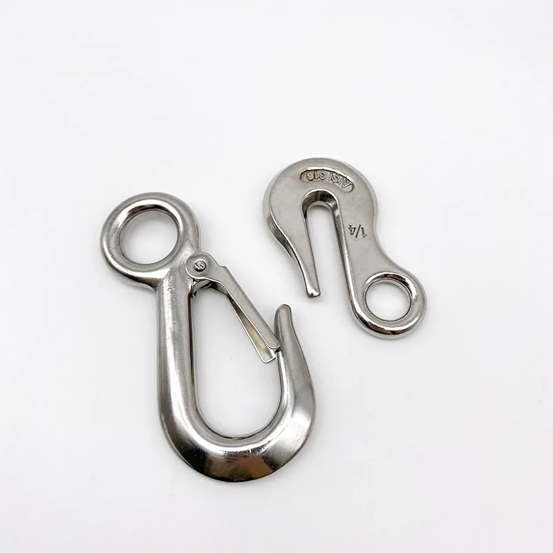 Stainless Steel Large Eye Hook With Latch Rigging Hardware 304/316 ...
