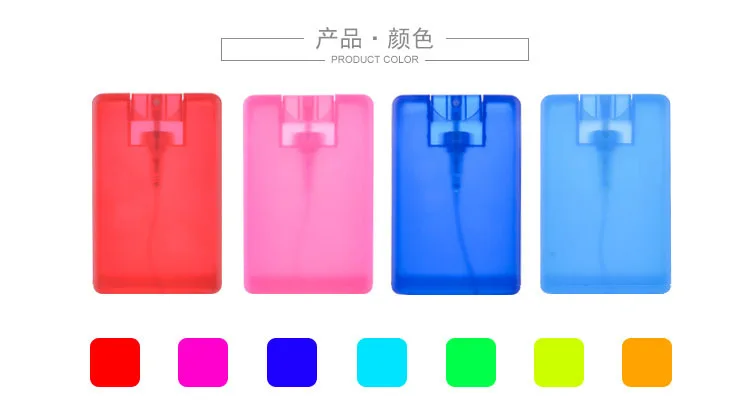 Plastic Credit Card Flat Spray Bottle Portable Perfume Bottle Credit ...