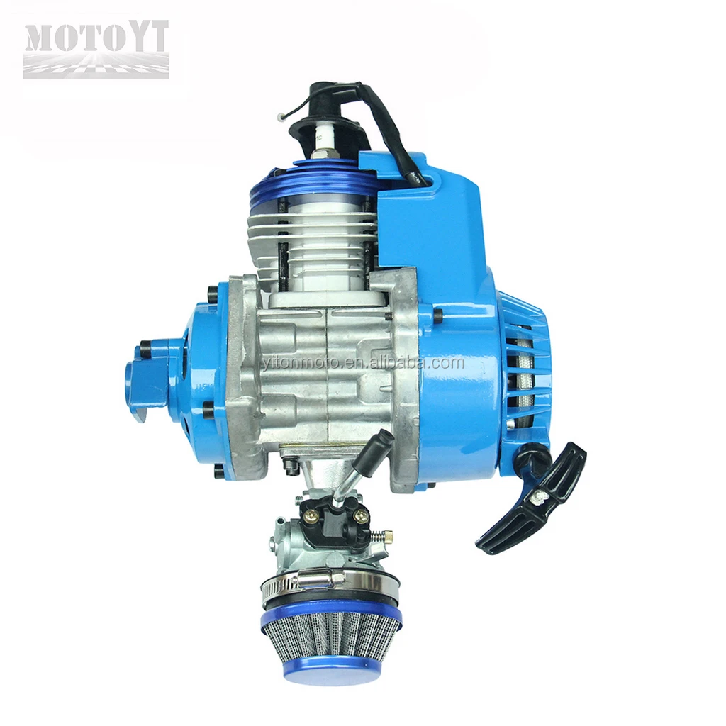 High Performance 49cc 2 Stroke Pull Start Engine Motor 44-6 Mini Pocket ...