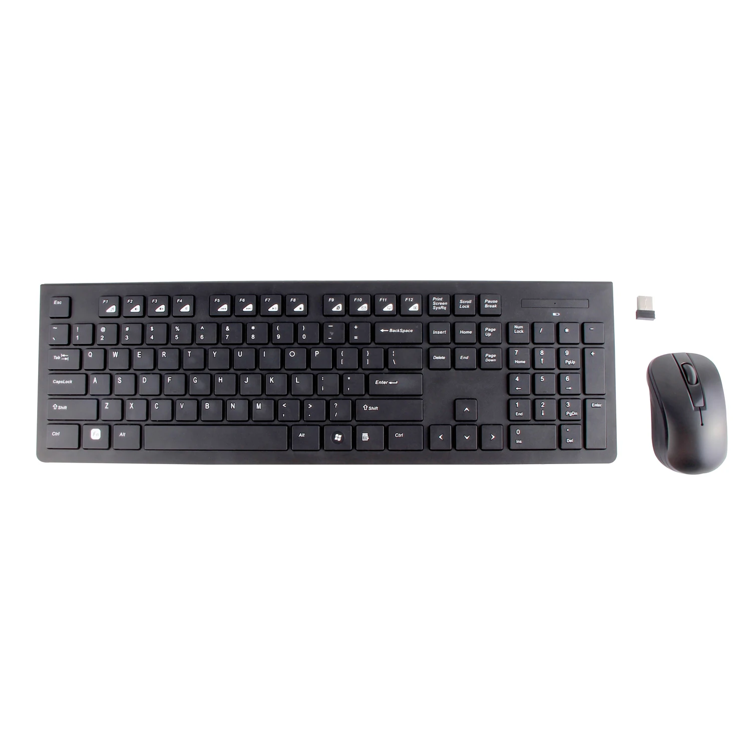 VCOM 2.4GHz Wireless Keyboard Mouse Combo with USB Receiver Laptop ...