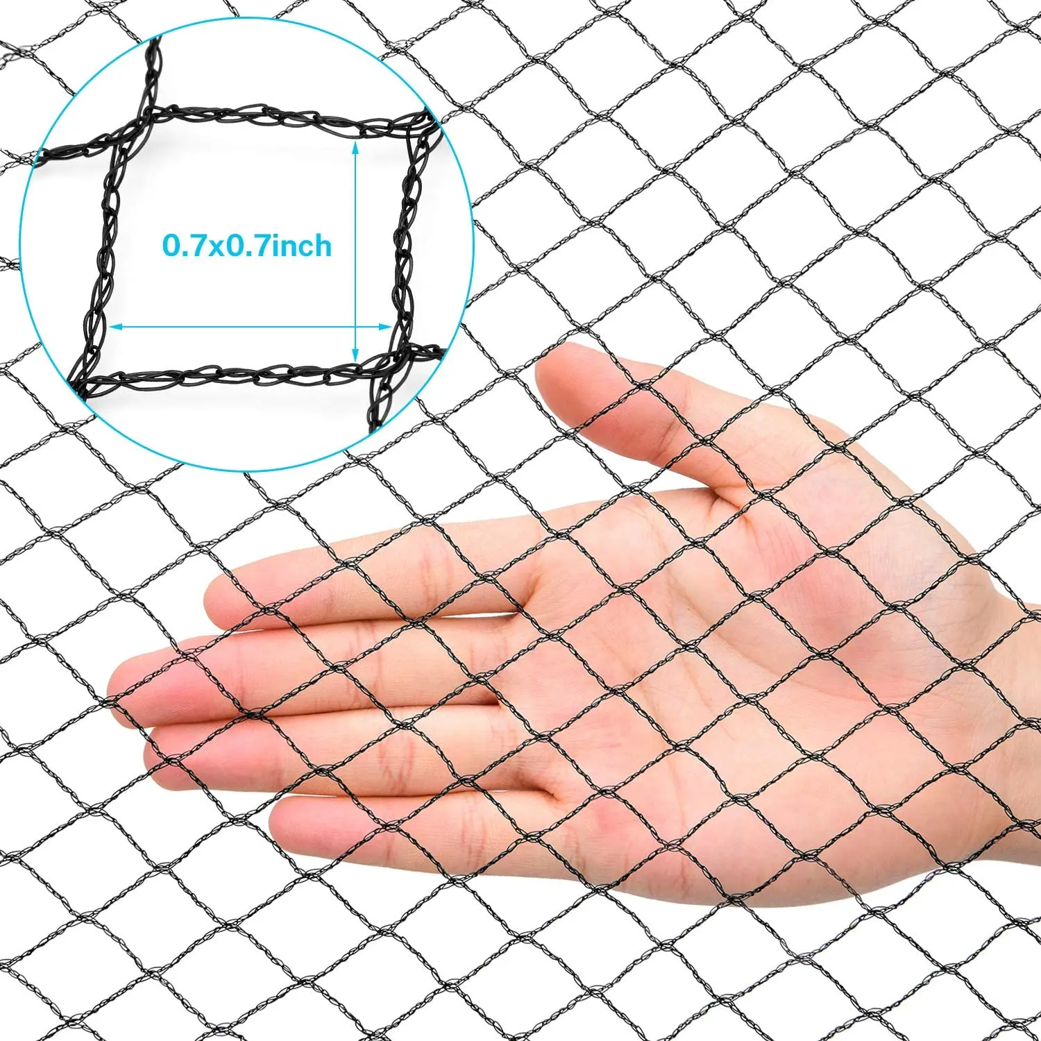 Black Hdpe Mono Pond Pool Protective Cover Anti Bird Netting For ...