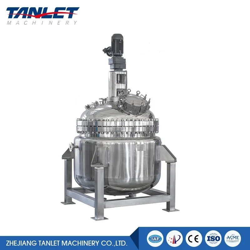 Stainless Steel 1000L Stirred Tank Reactor - High Productivity