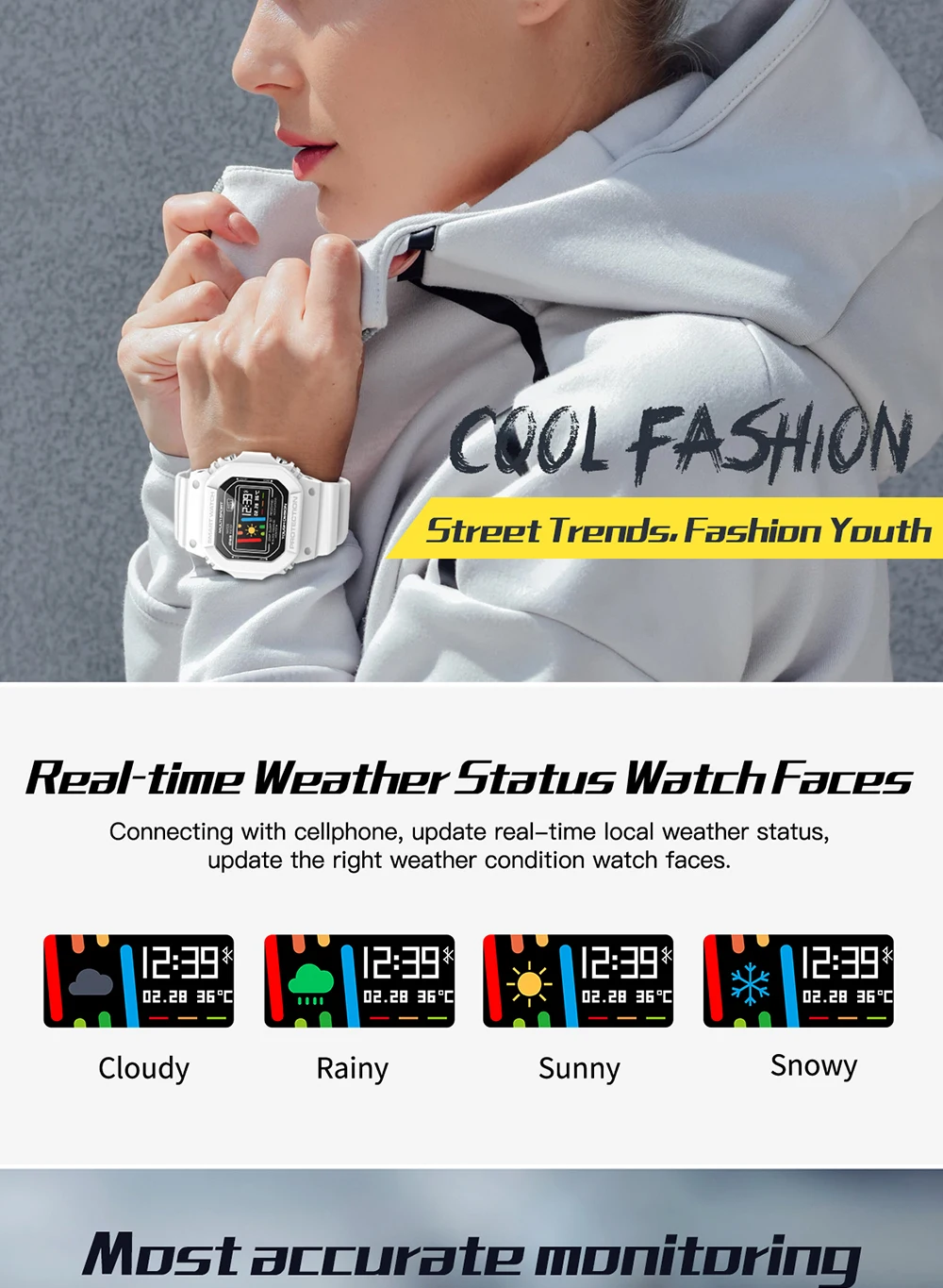 X12 Smart Watch - Heart Rate Monitor & Waterproof Fitness Tracker