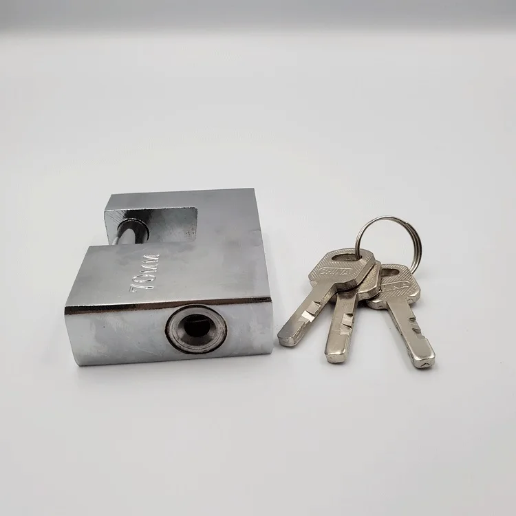 70mm Iron Lock Body Electronic Chrome Plated Vane Key Rectangular ...