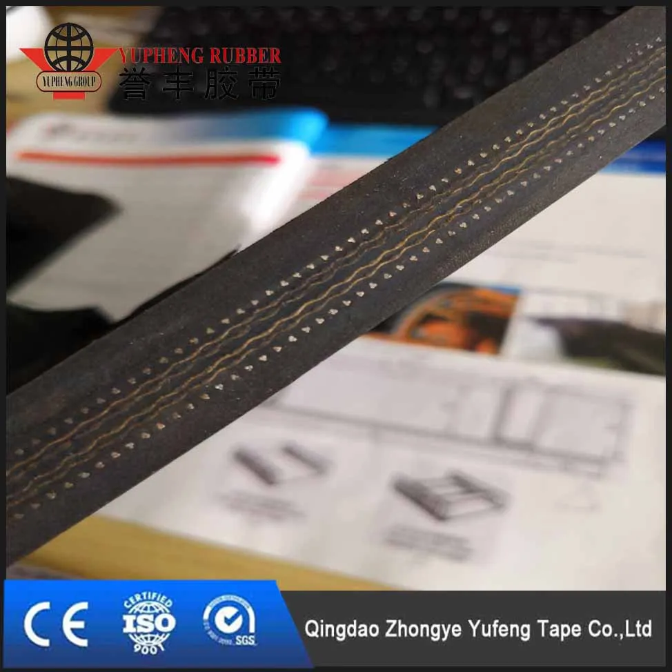 Rip Stop Steel Breaker Rubber Conveyor Belt With Steel Cable Reinforced ...