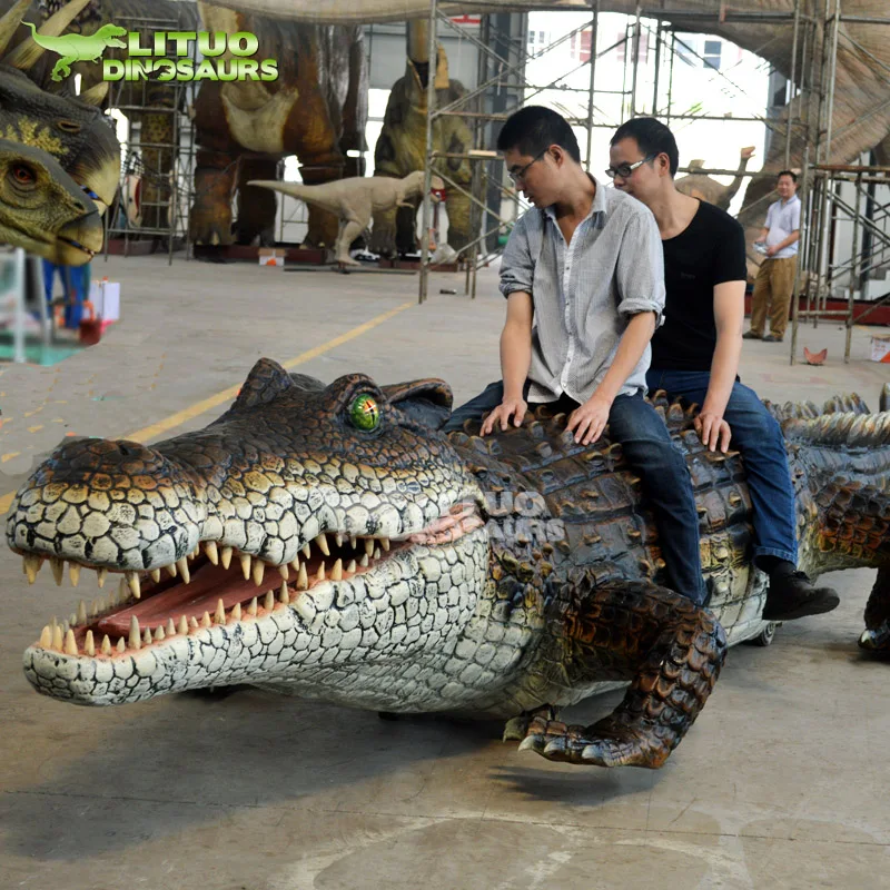 Life Size Walking Simulation Animatronic Remote Control Crocodile