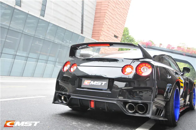 Body Kit For Nissan Gtr R35 Front Bumper Rear Bumper Wide Flare Carbon ...