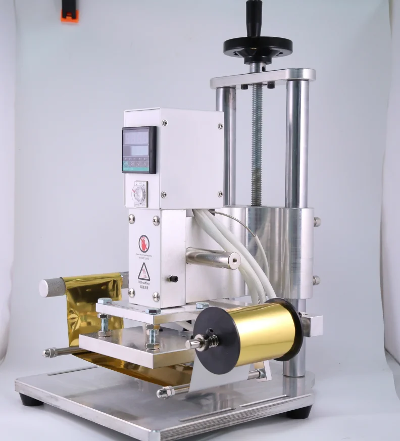 Gold Foil Stamping Machine - Bredu PVC Leather Paper Foil Hot LOGO ...