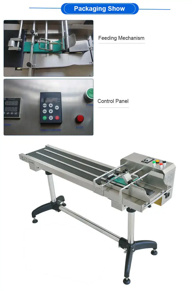 Automatic High Speed Card Paper Labels Plastic Bags Paging Machine ...