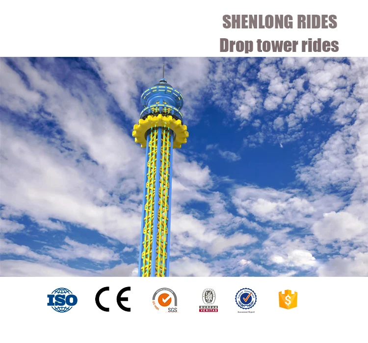 Cheap Amusement Park Attraction - Park Sky Drop Tower Rides for Sale