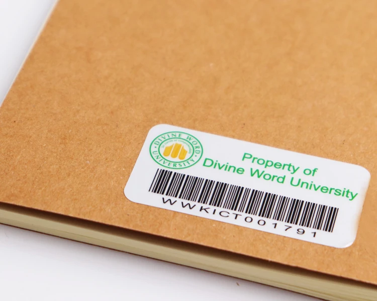 Logo Printed Adhesive Serial Number Barcode Stickers Roll Packaged ...