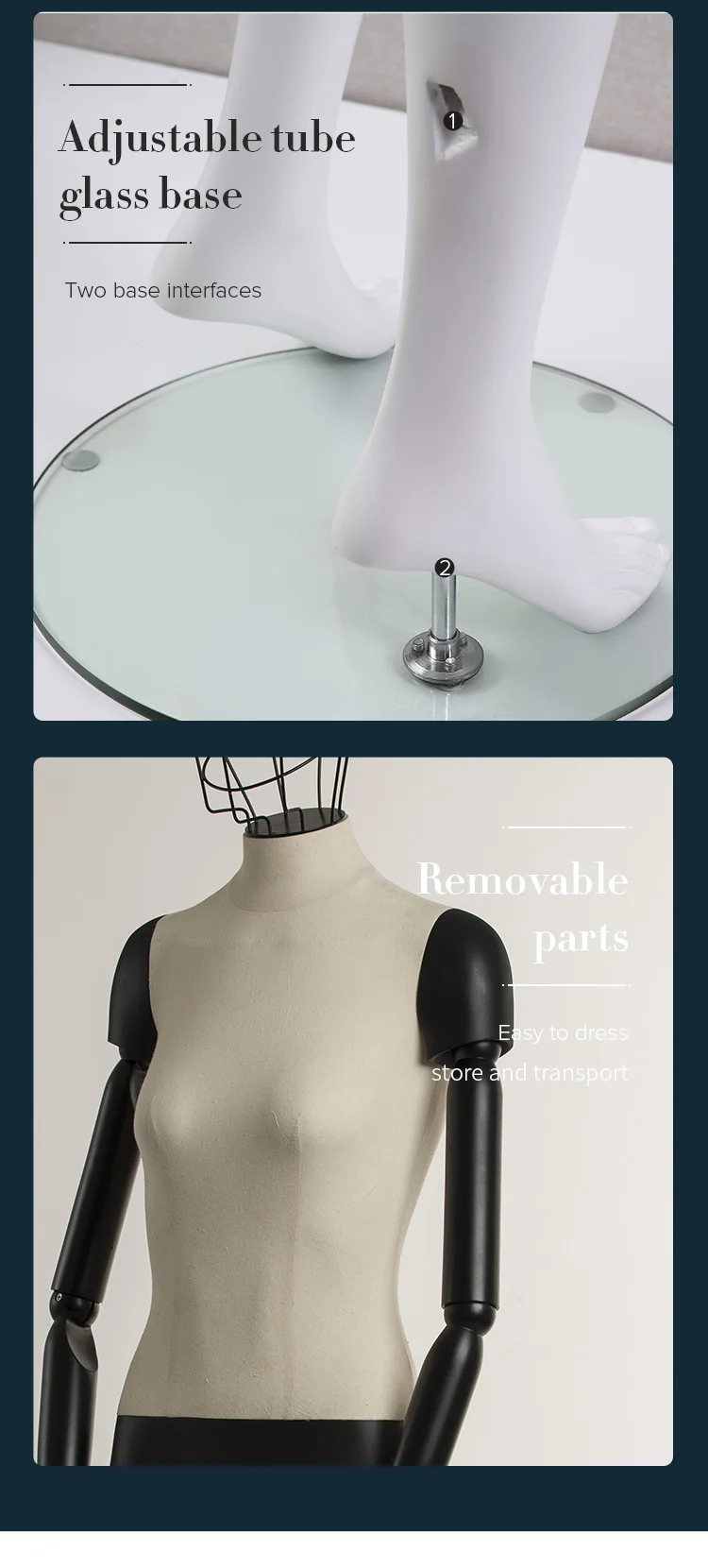 Fiberglass Full Body Mannequin Iron Wire Head Mannequin Male Glass Base ...