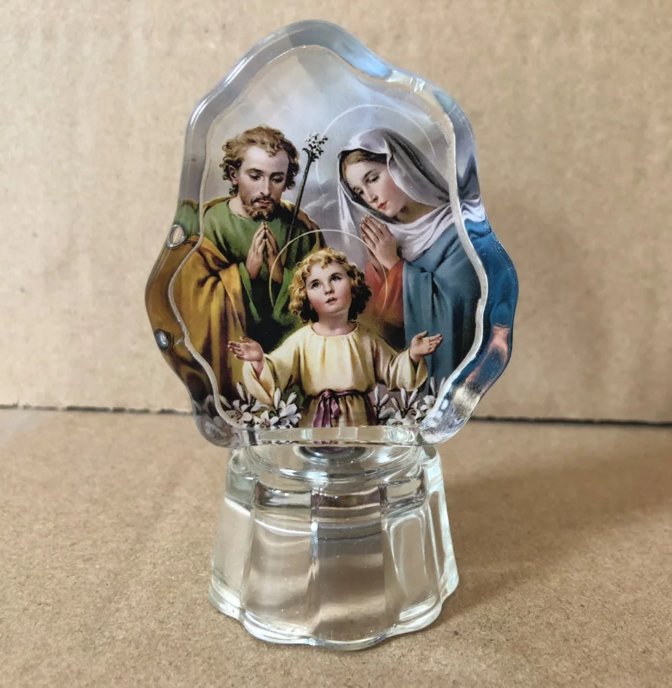 Catholic St.joseph Glass Religion Baptism Gift MH-G0418