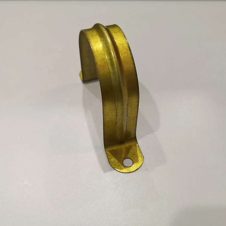 Zinc Plated Yellow Metric Carbon Steel U Type 50mm Pipe Clamps 25mm ...