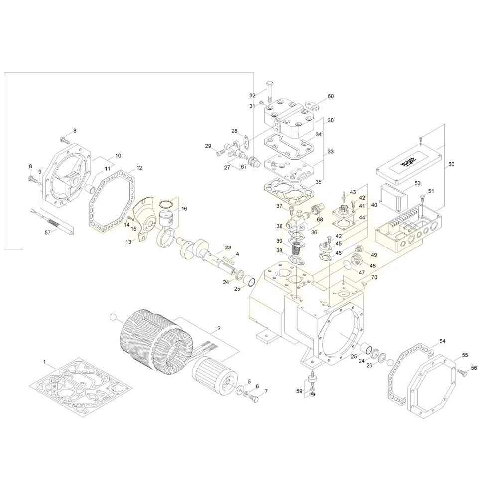 Valve Plate Assy for Refrigeration Compressors - 30405912
