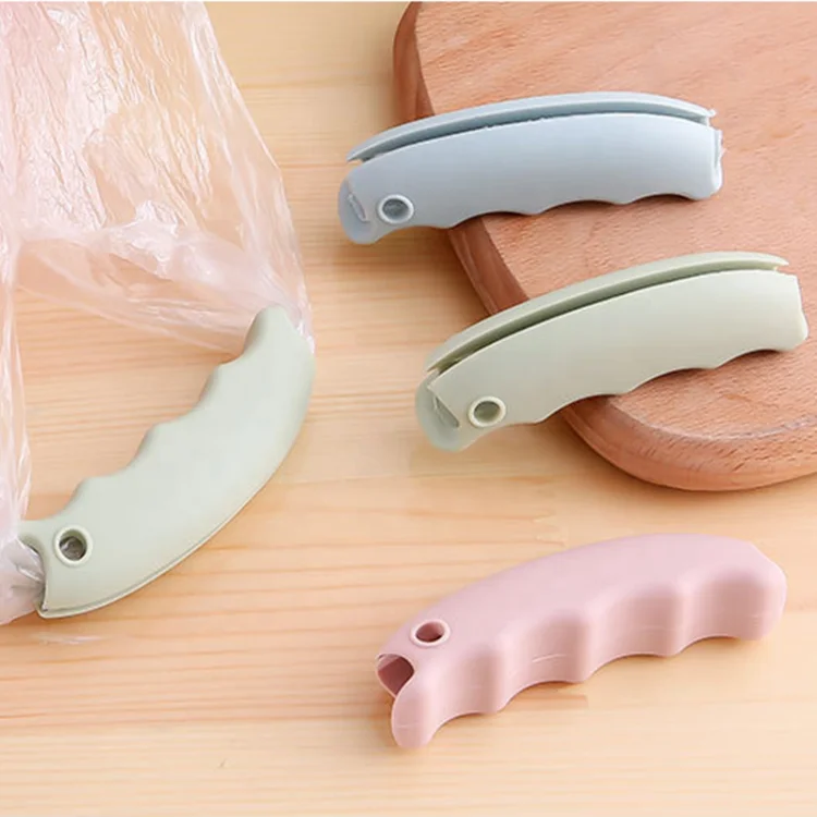 Silicone Bag Carrying Handle Bag Clips Shopping Bag Knob Relax ...