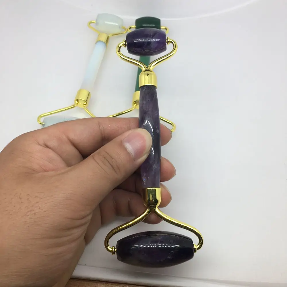 Natural Quartz Stone Crystal Facial Beauty Massager Crystal Gemstone ...