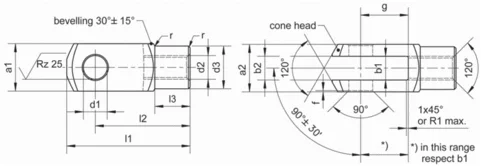 DIN 71752 Rod End Clevis Forks - Precision and Durability