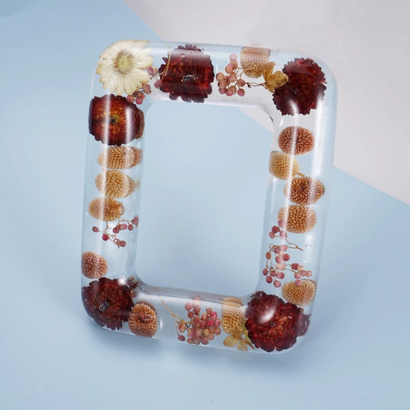 Handmade New Rectangle Photo Frame Silicone Mold for Resin Crafts ...