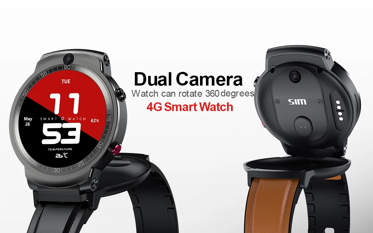 Smart Fitness Watch Dm28 4g Android 7.1 Wifi Gps Health Wrist Bracelet ...