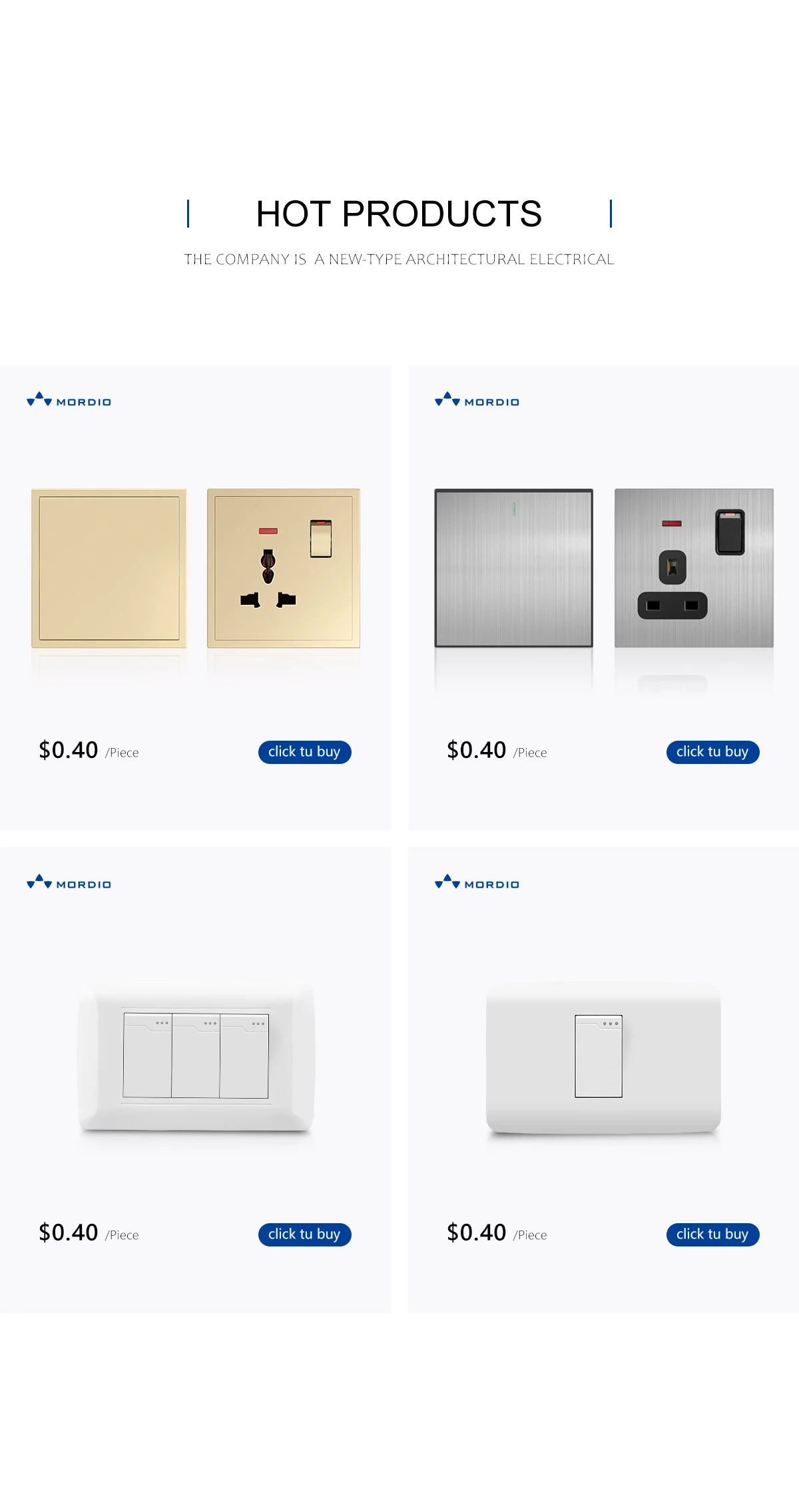 Mordio Electrical Co., Ltd. - Wall Switch, Wall Socket