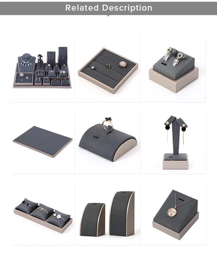 Jewelry Display Ring Holder Ring Stand Custom LOGO Suede Jewellery ...