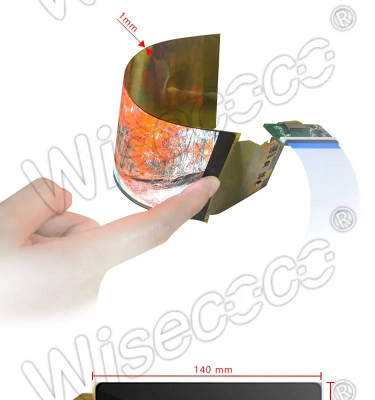 Wisecoco 6 Inch Flexible AMOLED Display - Foldable & Wearable