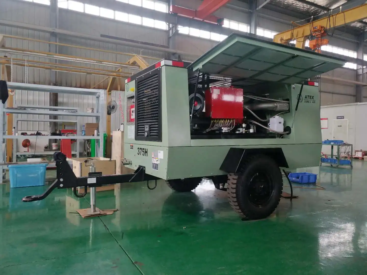 Sullair 375cfm Portable Type Atex Zone 2 Air Compressor For Offshore ...