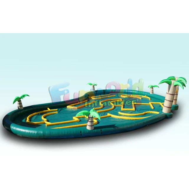 Crazy Golf Course Bouncy Castles Inflatable Golf Course for Sport Games ...