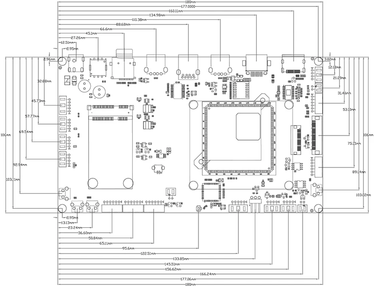 Rongpin AMLOGIC S905D3 쿼드 코어 안드로이드 리눅스 QT 오픈 소스 의료 PCBA 평가 보드 RP-S905 ...