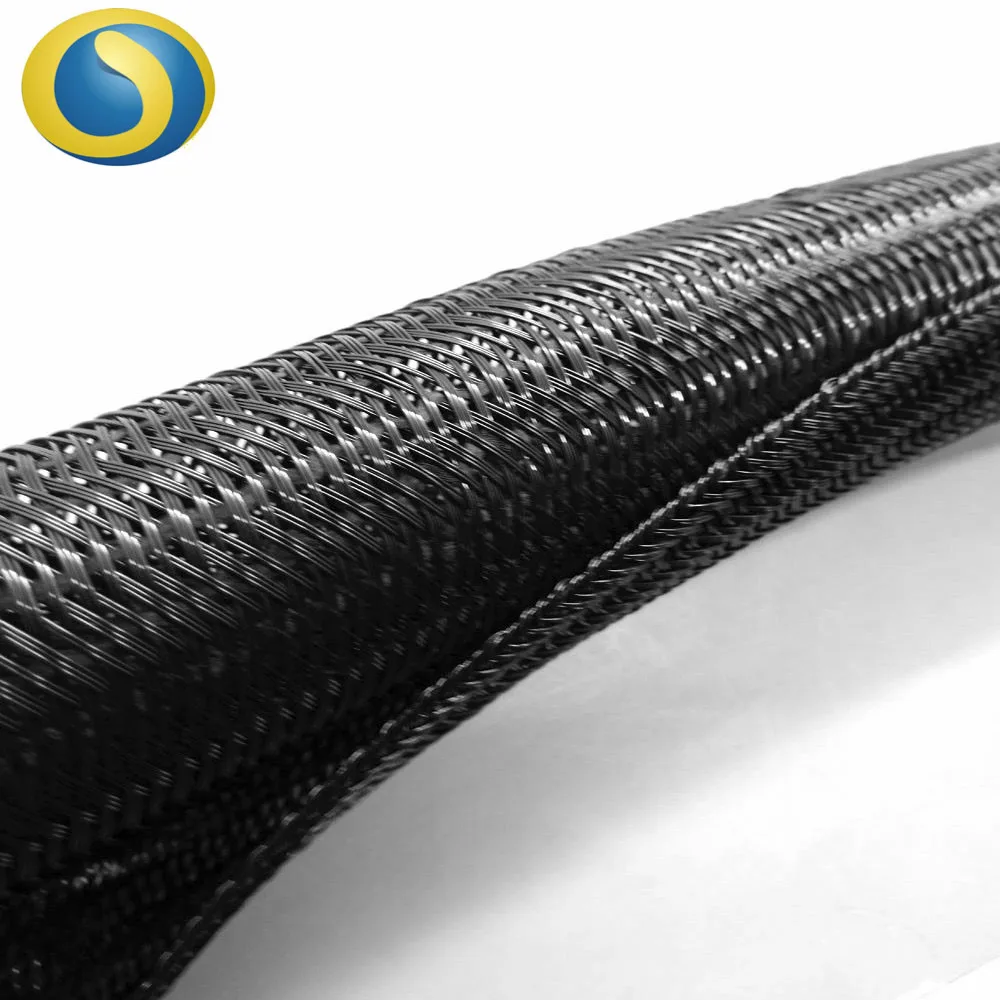 Flexible Polyester Self Closing Braided Sleeving Self-closing Split ...