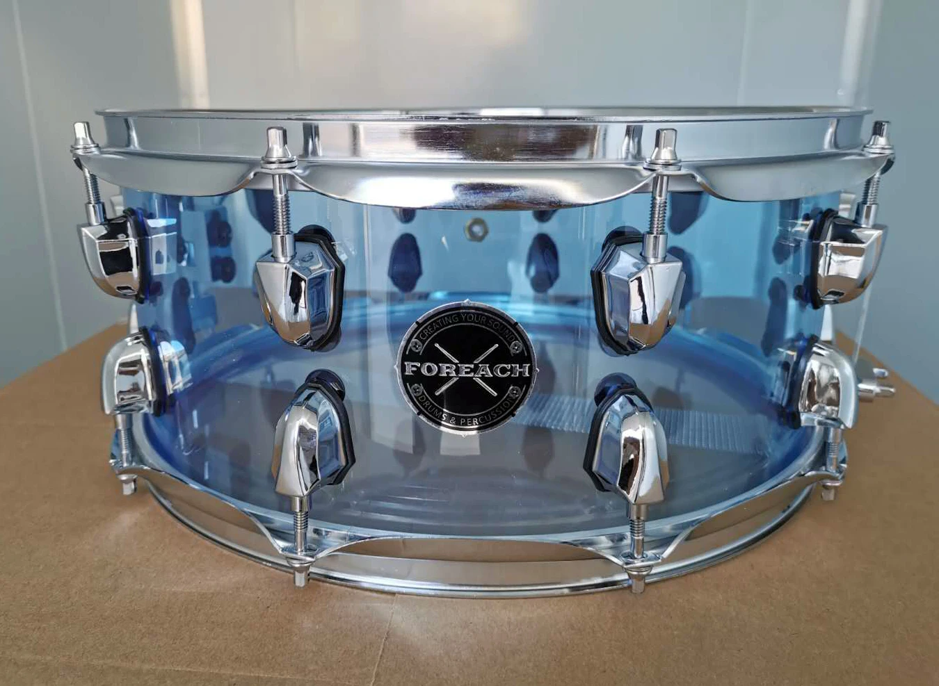 Seamless Clear Acrylic Percussion Drum Set - OEM