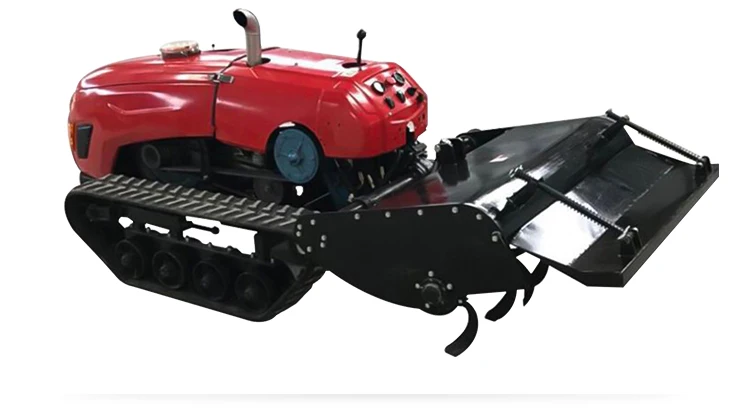 Remote Control Track Tractor with Rotary Cultivating