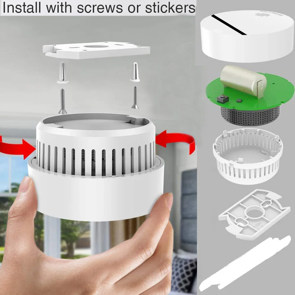 Volcano Household Smoke And Fire Detector De Humo Ce En14604 Approval ...