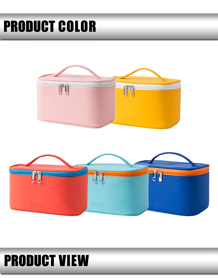 Customized Ladies Pink Makeup Bags Waterproof Travel Cosmetic Bag For ...