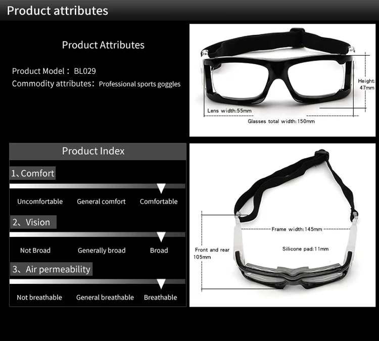 High Quality Professional Protective Eye Handball Basketball Sport ...