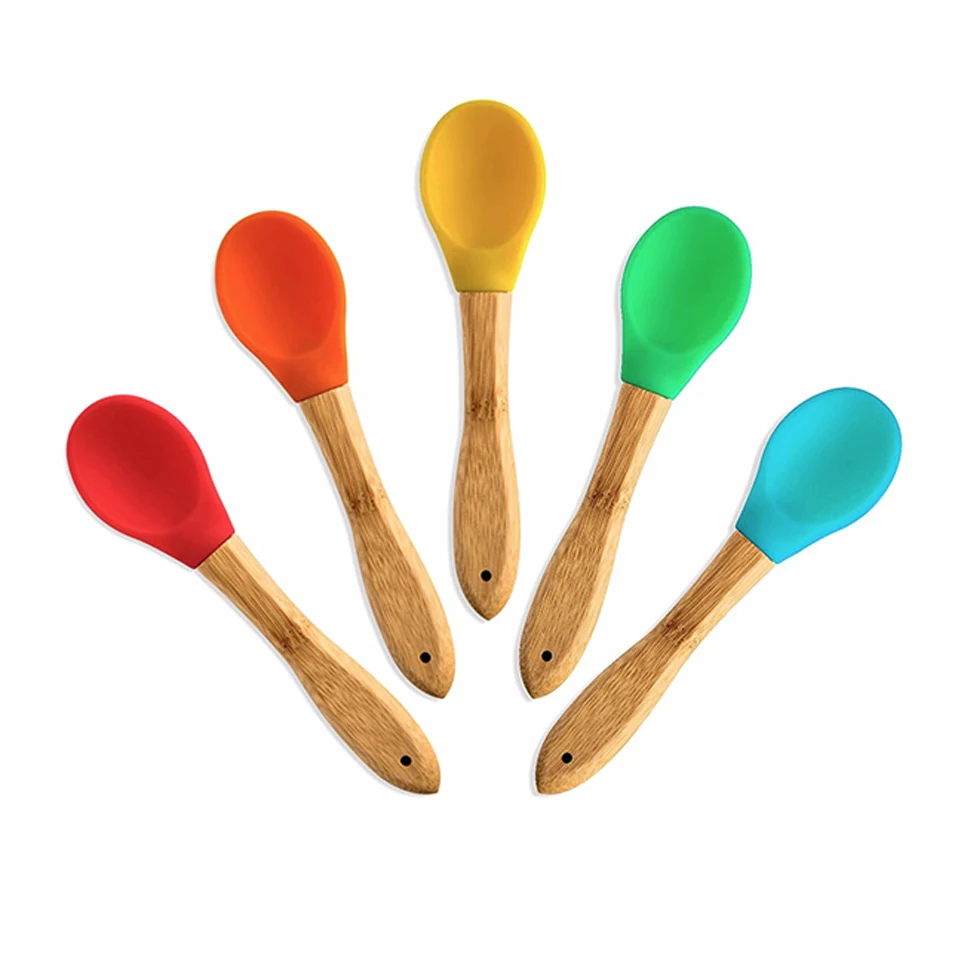100% Food Grade Custom Logo Kitchen Spoon Toys Baby Spoon Wooden ...