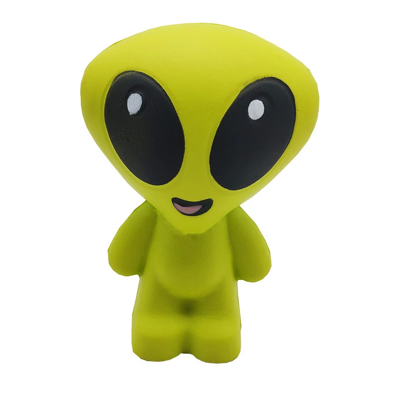 5inch Wholesale Popular Friendly Squishies Green Color Alien Squeeze ...