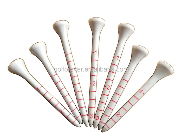 Wooden Golf Tee with Depth Indicator - Perfect for Practice