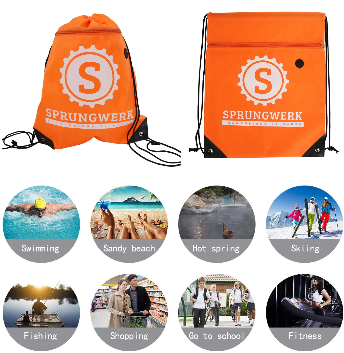 High Quality 420D Polyester Drawstring Bag Backpack String Bags ...