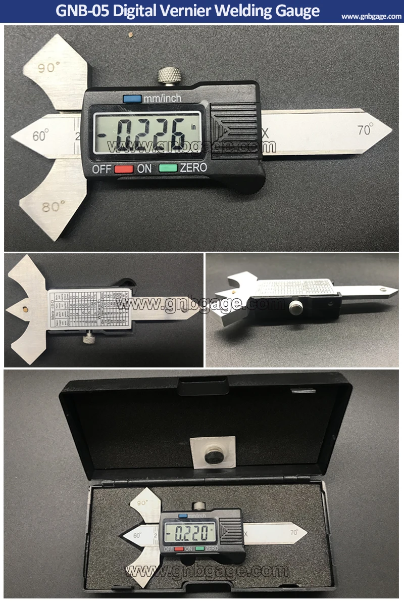 Gnb-05 Digital Welding Gauge Weld Seam Gage Standard & Metric Weld ...
