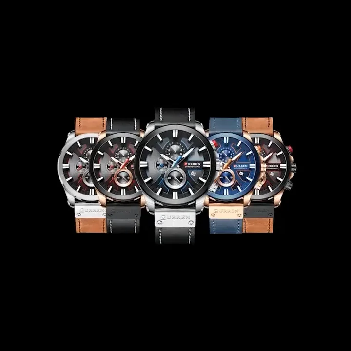 Curren 8346 Clock Men's Watch Luxury Leather Quartz Watches Men Wrist ...