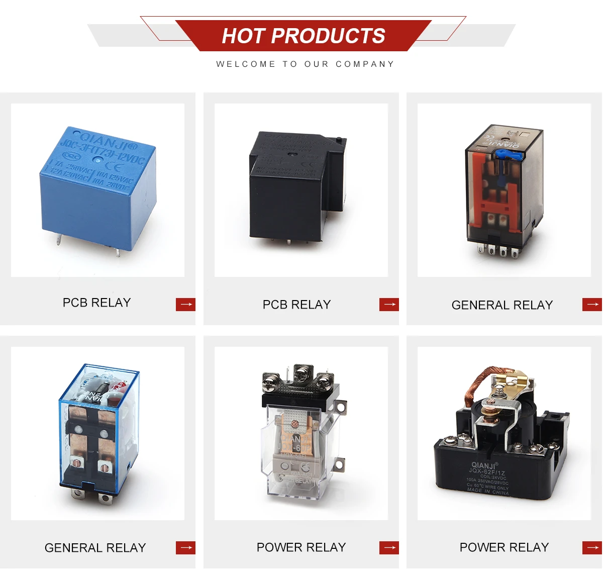 Zhejiang Qianji Relay Co., Ltd. - PCB Relay, Power Relay