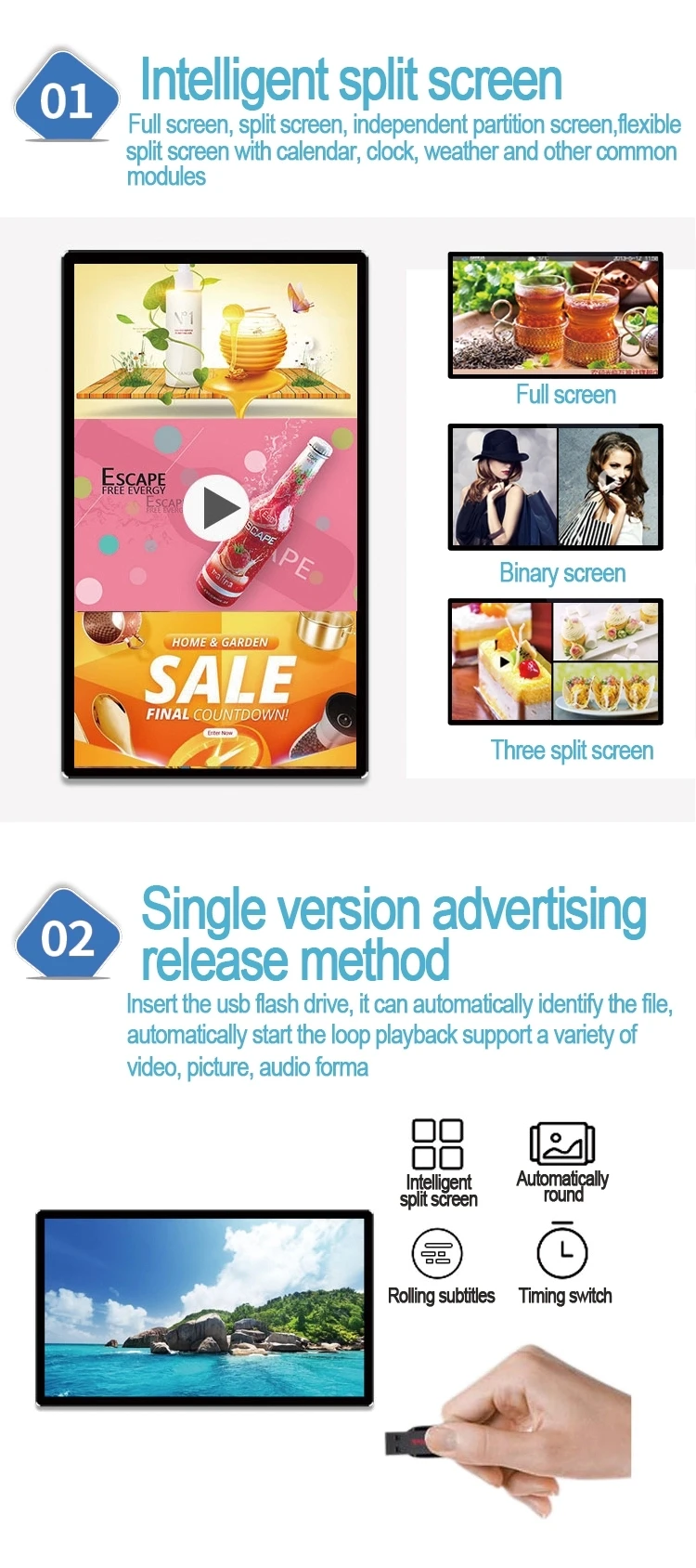 Wholesale Bulk Wall Mount Large Size 1080p 32 40 42 50 55 60 Inch ...