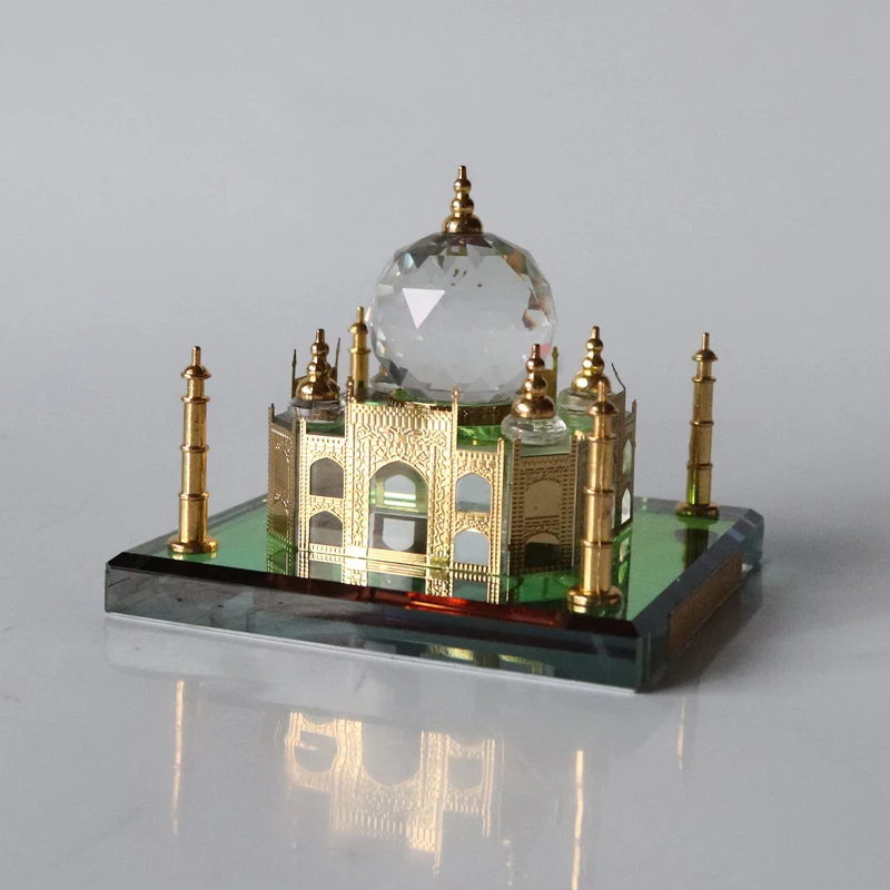 Wholesale Crystal Glass Taj Mahal Model - Indian Souvenir