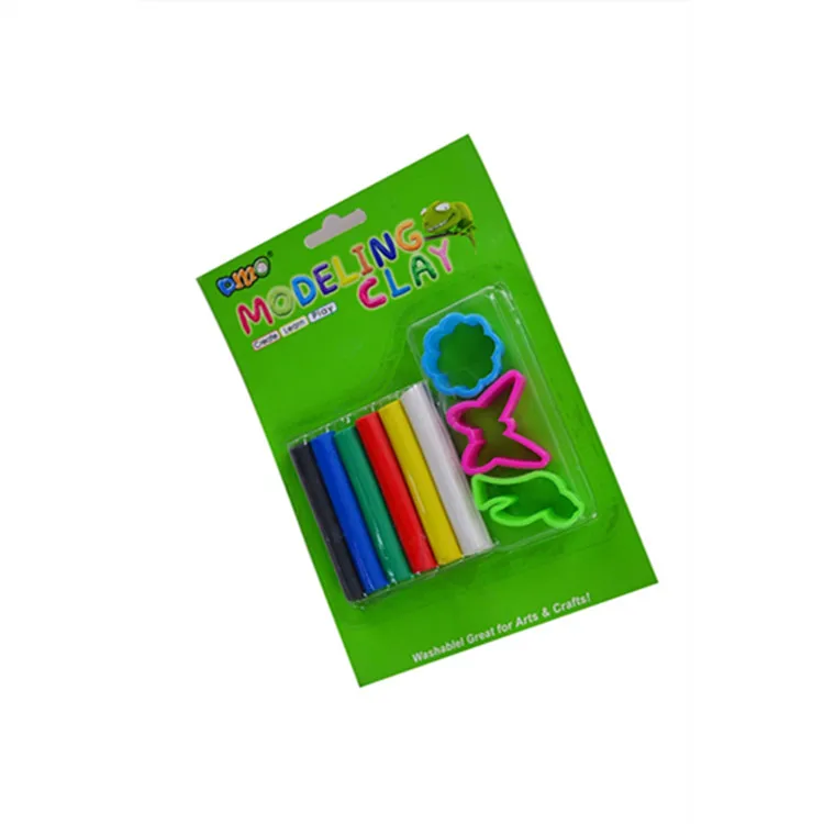 120 Grams Dmo In 6 Colors And 3 Molds Non-toxic Modeling Clay Slime Kit ...