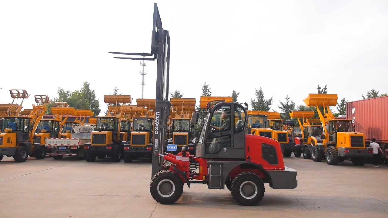 Forklift Cpcy30 3ton Articulated Farm Handling Machinery Warehousing ...