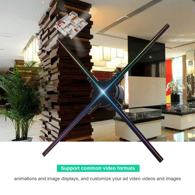 Handheld Hologram Projector - Programmable LED Fan